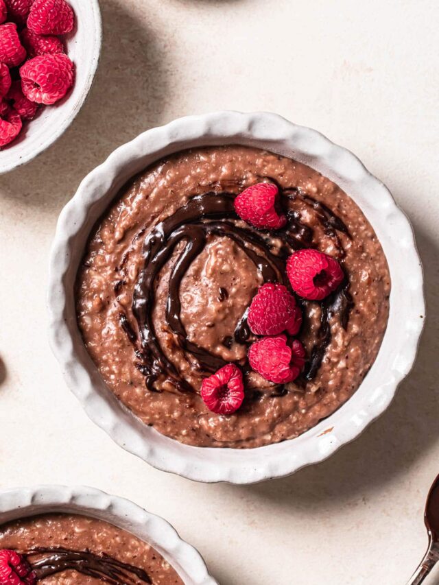 Healthy Nutella Oatmeal - Our Nourishing Table