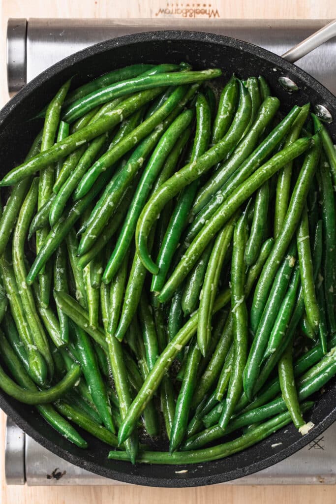 Green Beans with Cranberries and Almonds - Our Nourishing Table