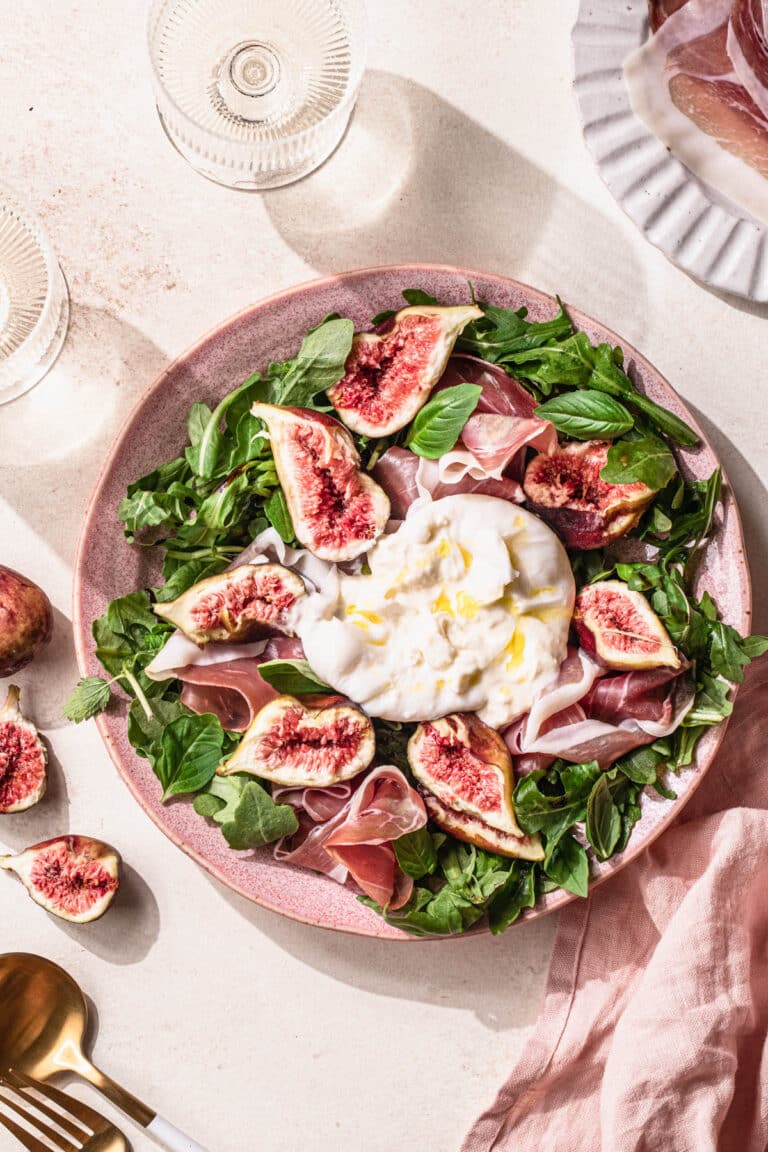 Fig and Burrata Salad - Our Nourishing Table