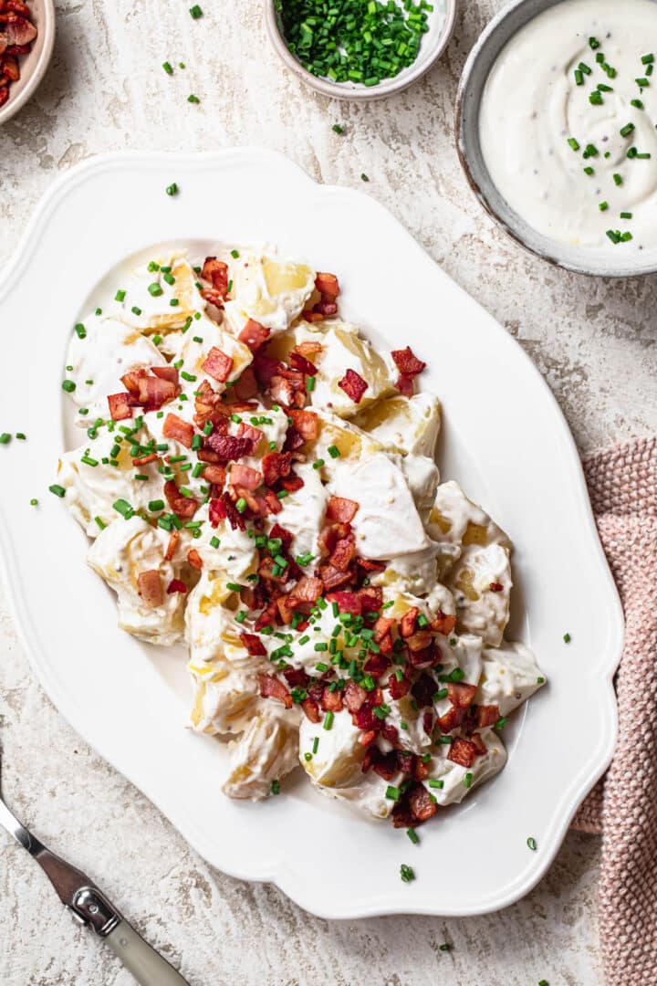 Creamy Potato Salad without Sour Cream - Our Nourishing Table