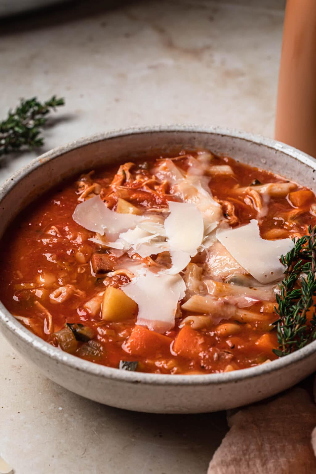 Chicken Minestrone Soup (Slow Cooker & Stove Top) - Our Nourishing Table