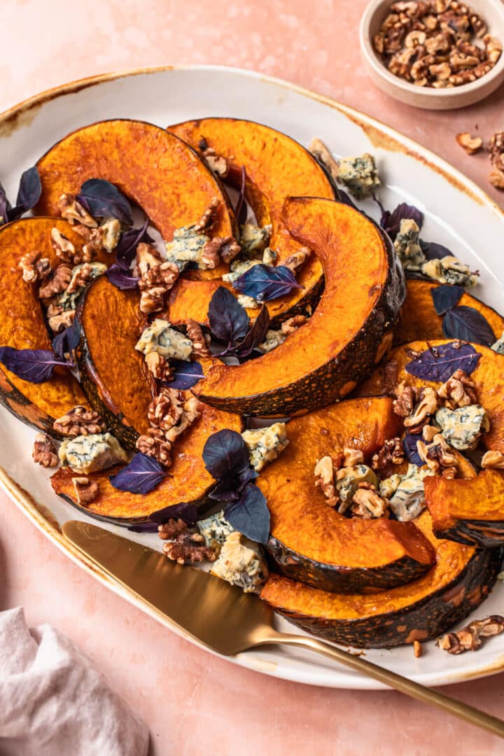Maple Roasted Pumpkin with Walnuts - Our Nourishing Table