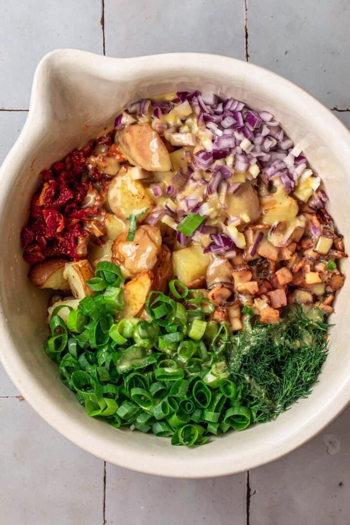 Roasted Red Skinned Potato Salad - Our Nourishing Table