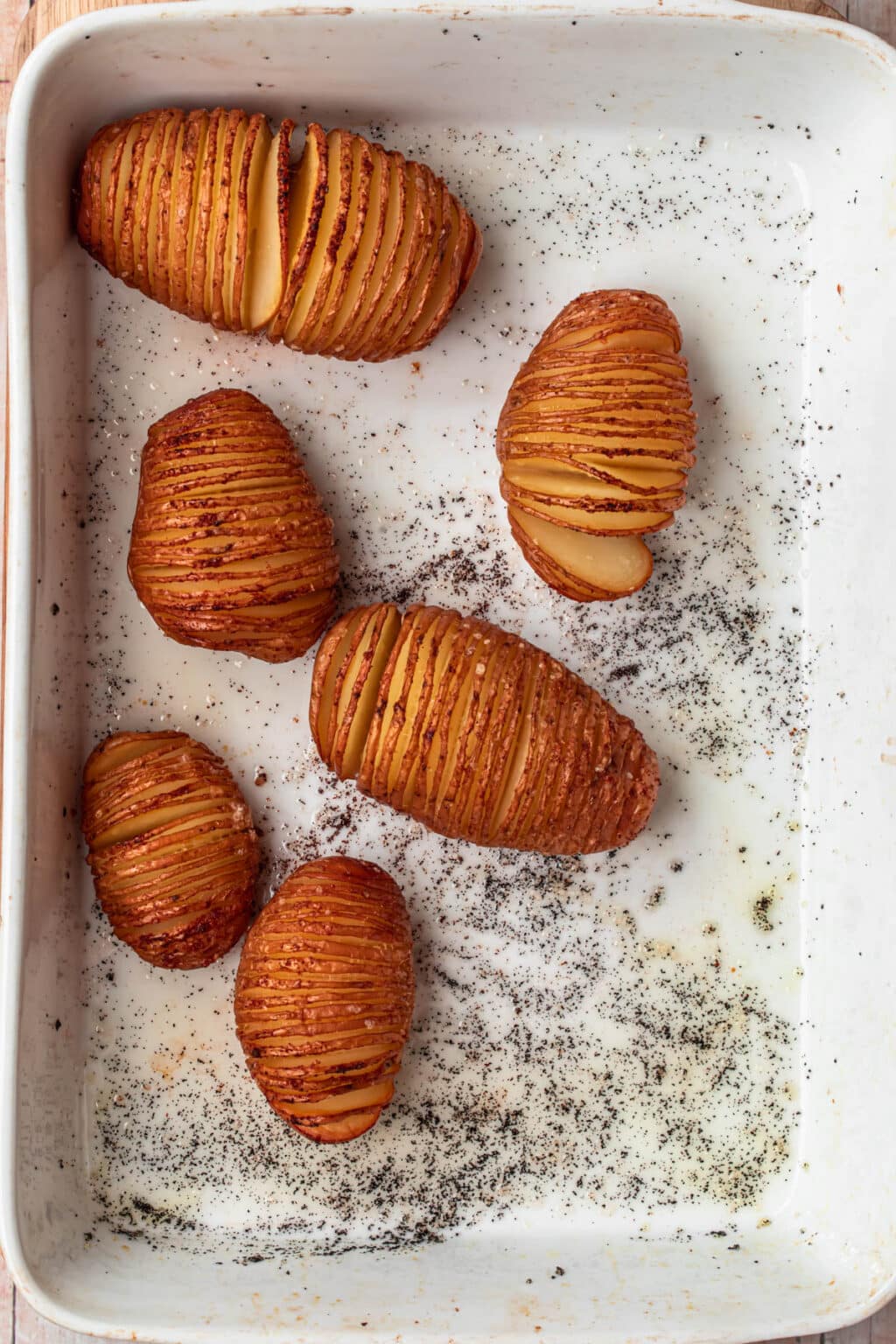 Hasselback Red Potatoes with Prosciutto Crumb - Our Nourishing Table