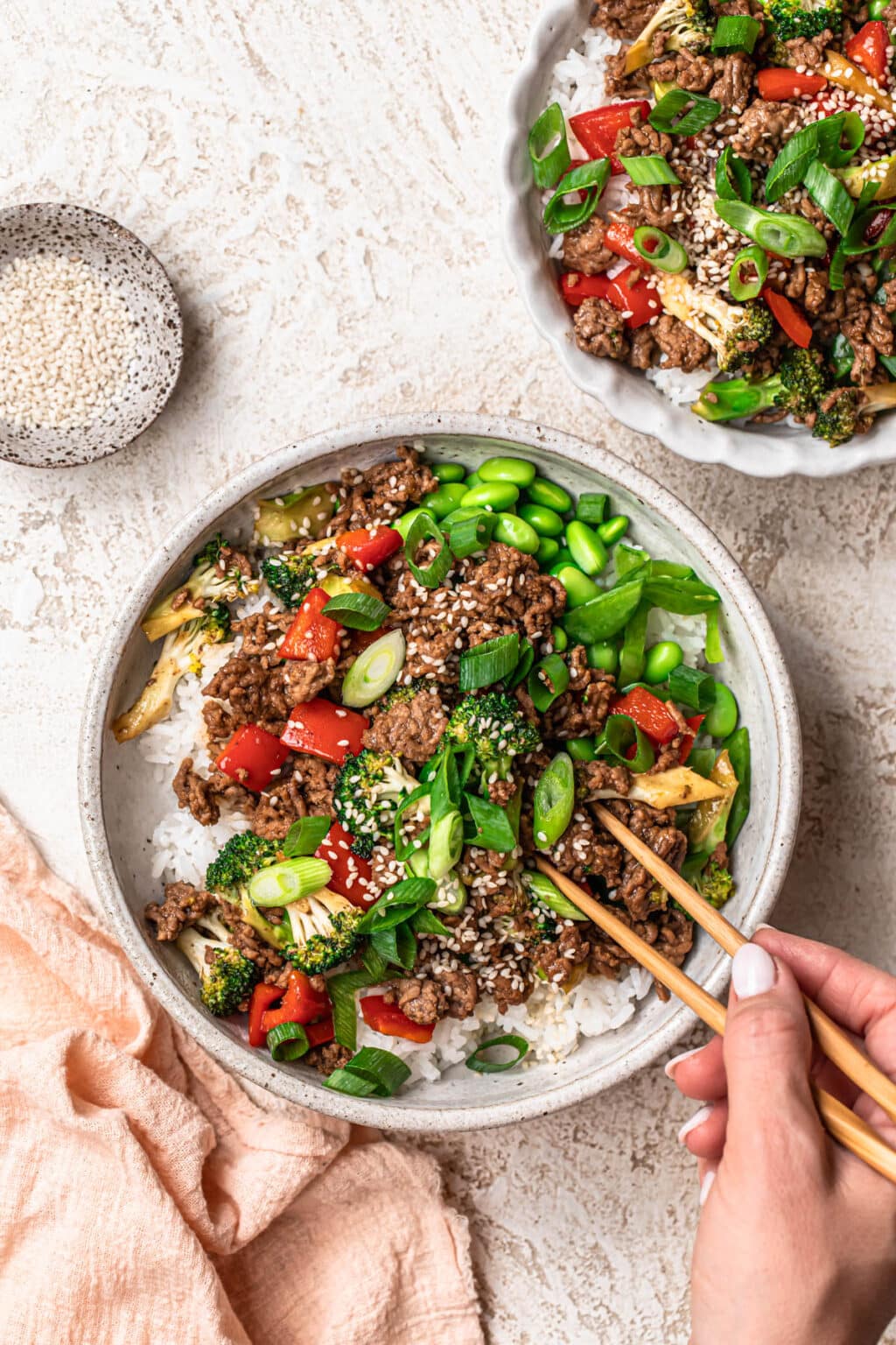 Quick & Easy Teriyaki Beef Bowls - Our Nourishing Table