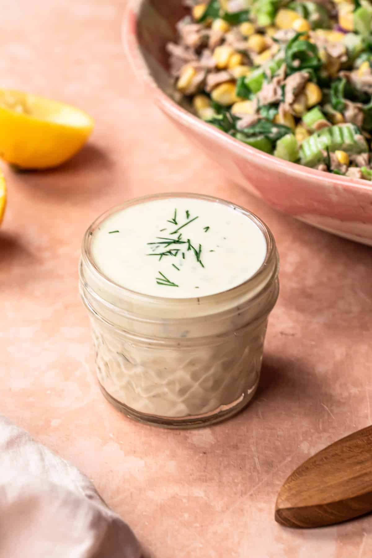 Creamy Dill Salad Dressing - Dairy Free Option - Our Nourishing Table
