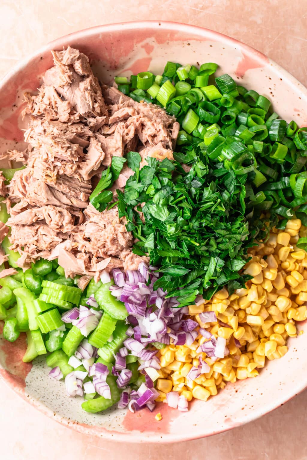 Tuna Corn Salad with Creamy Dill Dressing - Our Nourishing Table