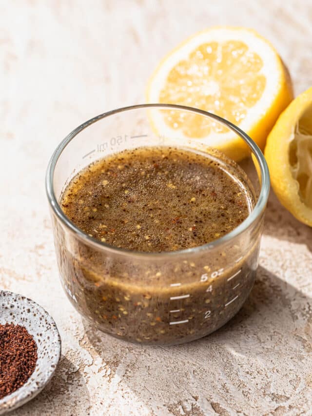 Quick & Easy Pomegranate Molasses Dressing - Our Nourishing Table