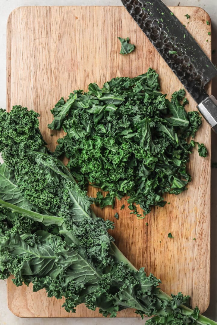 Festive Kale Pomegranate Salad - Our Nourishing Table