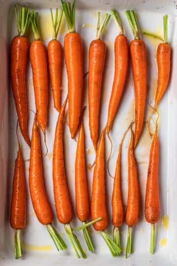 Maple Roasted Dutch Carrots - Our Nourishing Table