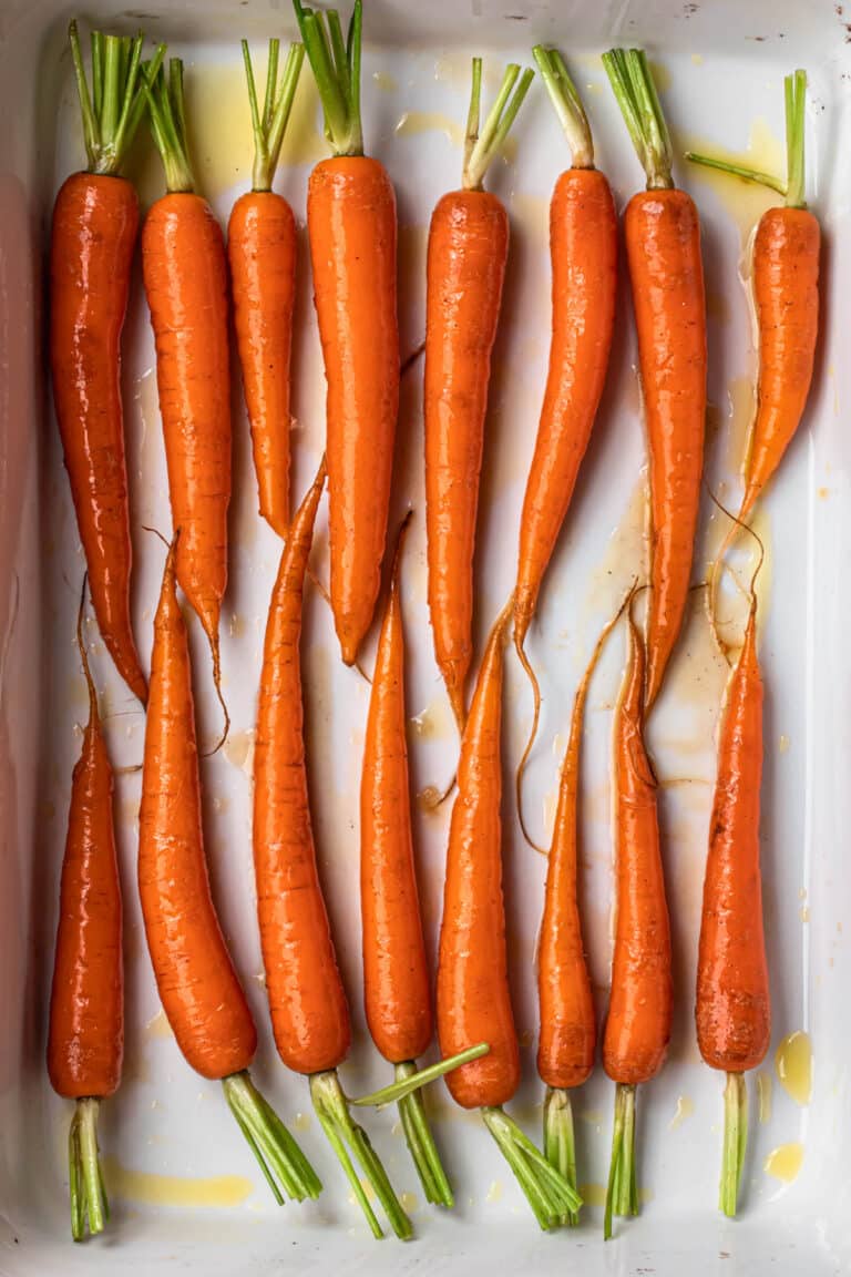 Maple Roasted Dutch Carrots - Our Nourishing Table