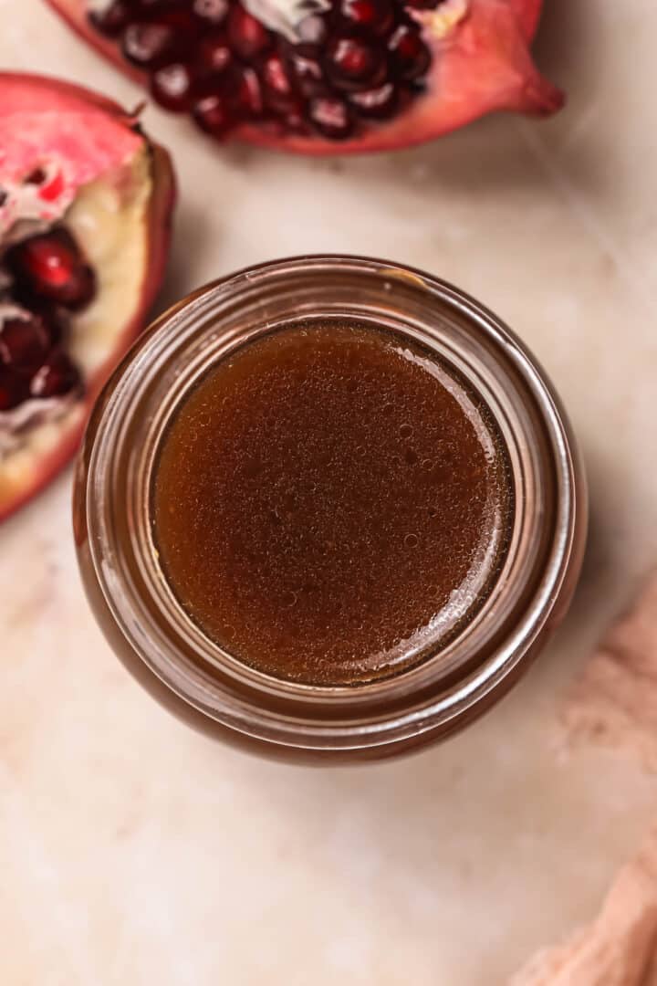 Quick & Easy Pomegranate Molasses Dressing - Our Nourishing Table