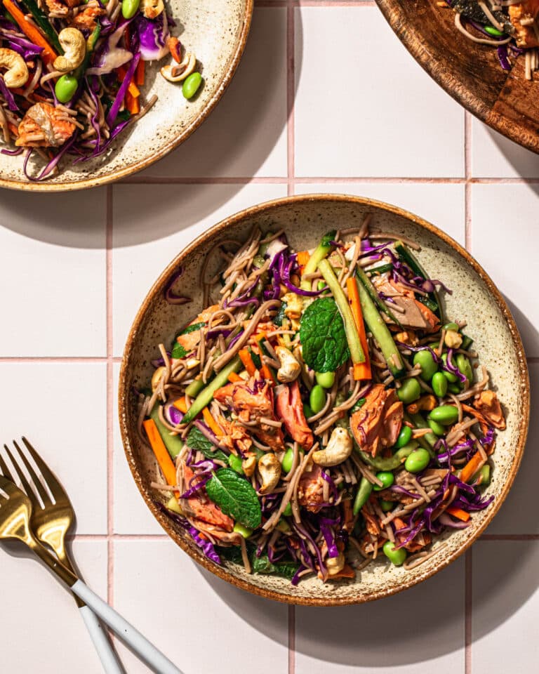 Salmon Soba Noodle Salad - Our Nourishing Table