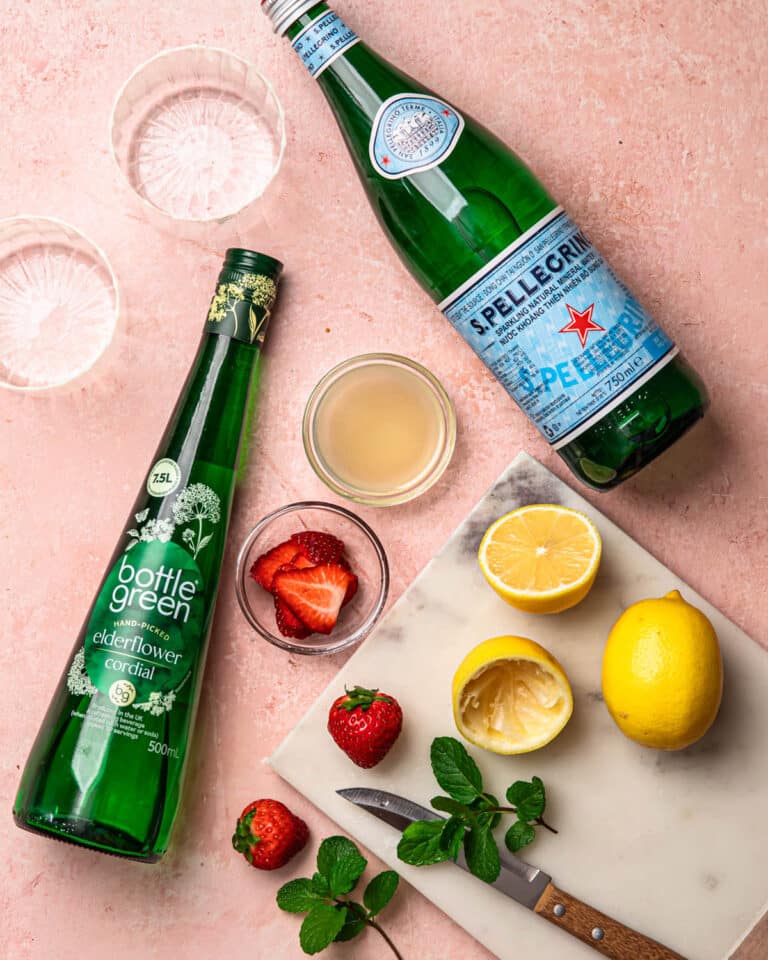 Spring Elderflower Spritz Mocktail - Our Nourishing Table