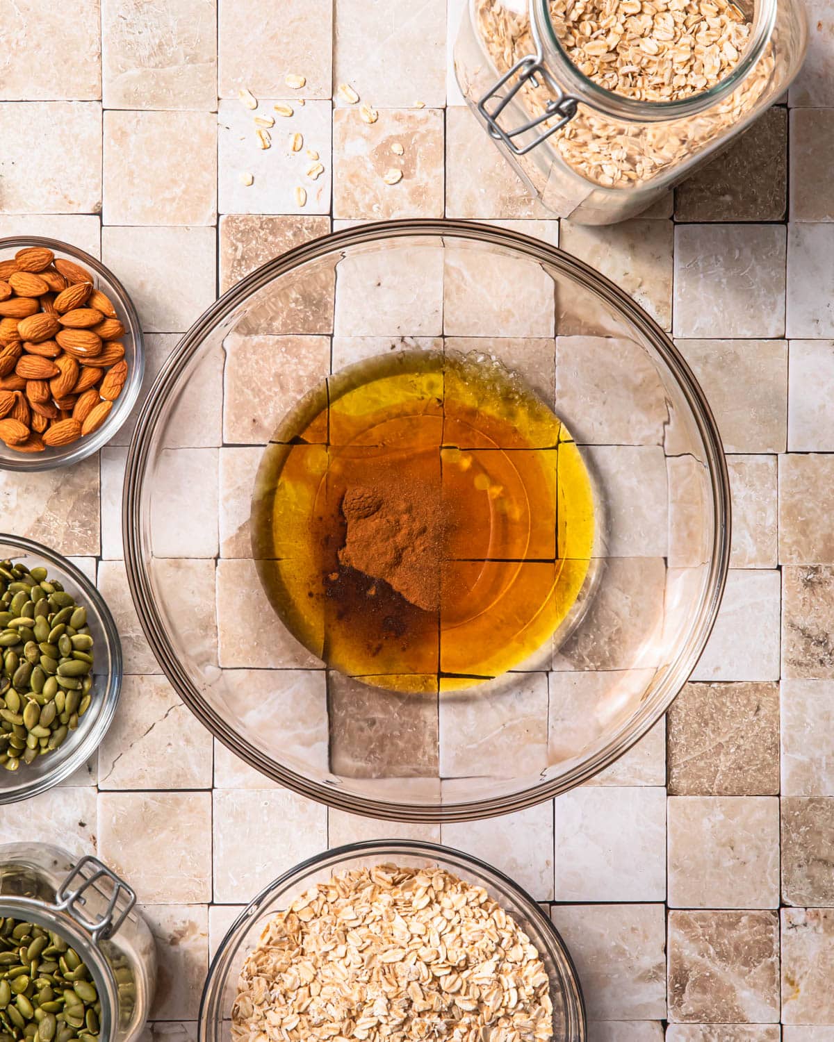 One Bowl Olive Oil Granola - Our Nourishing Table